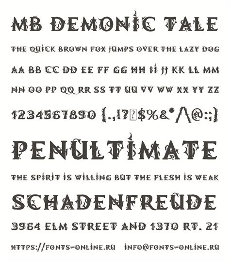 Demonic Font