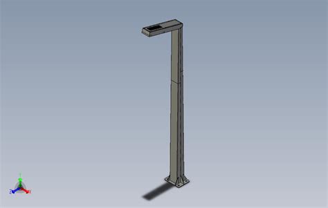 灯柱 Step 模型图纸免费下载 懒石网