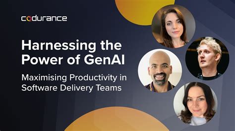 Harnessing The Power Of Genai Maximising Productivity In Software Delivery Youtube
