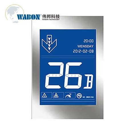 Blue Mode 7 Segment Lcd Display With Backlight Elevator Lift