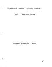 Introduction To EET 111 Laboratory Voltage Current And Course Hero