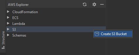 Uso De Buckets De Amazon S3 Mediante El AWS Toolkit For JetBrains AWS Toolkit For JetBrains