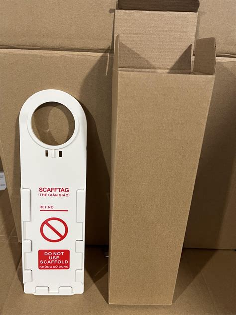 Warning Scafftag Sign Safe Tag For Scaffolding Access Equipment And Status Tagging System
