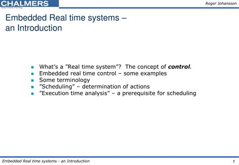 Ppt Embedded Real Time Systems An Introduction Powerpoint Presentation Id4927351