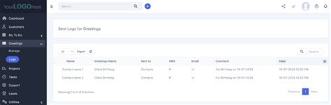 Greetings Manager Module For Perfex Crm By Sejalinfotech Codecanyon
