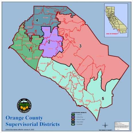 Political Map Of Orange County 1920x1080