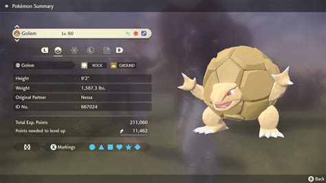 Pokemon Legends Arceus Shiny Golem Alpha Best Stats Etsy