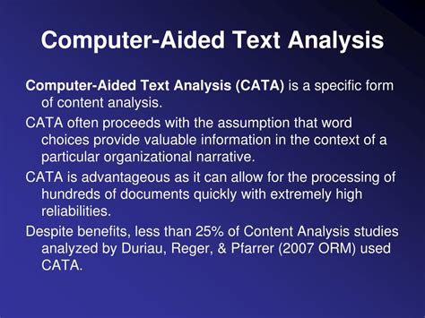 ppt computer aided text analysis tips and techniques powerpoint