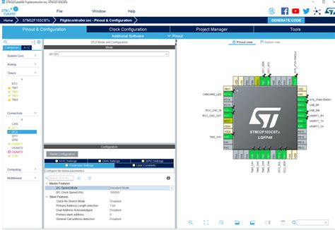 I2c Scl Operating Frequency Is Very Low I Configu Stmicroelectronics Community