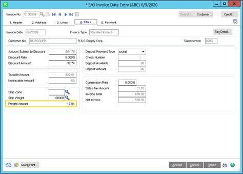 sage 100 invoices write back · starship