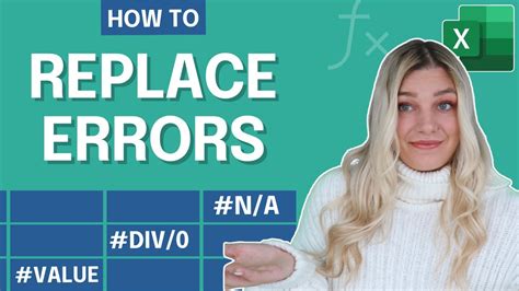 How To Replace Errors In Excel 2 Methods Youtube