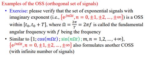 Solved Examples Of The Oss Orthogonal Set Of Signals