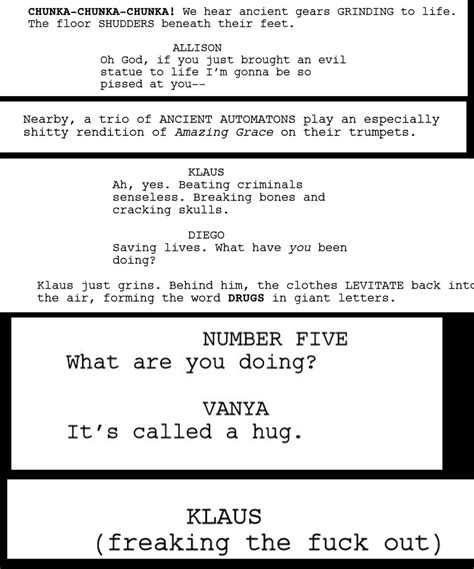 Hargrievances Some Great Moments From The Pilot Script