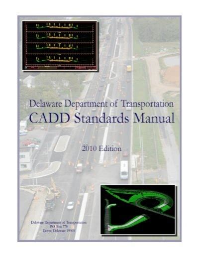 Cadd Standards Manual Delaware Department Of Transportation