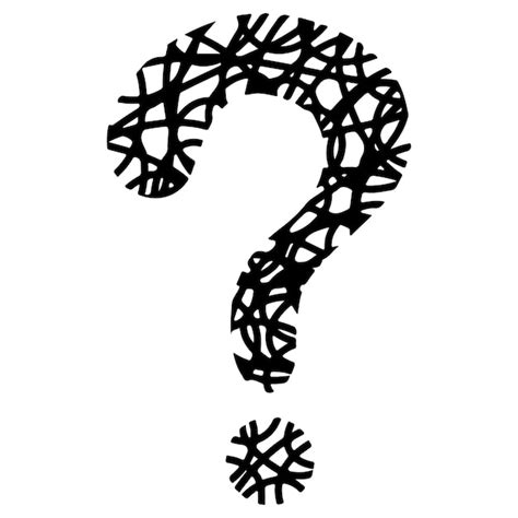 Premium Vector Doodle Sketch Style Of Question Marks Hand Drawn