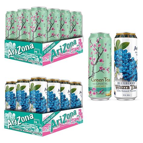 Arizona Iced Tea Variety Bundle 22oz Big Cans 12 Cans Per