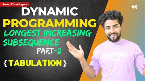 Longest Increasing Subsequence Tabulation Leetcode Problems