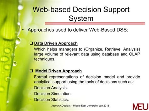 Web Based Decision Support System Pptx
