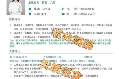 「hr建议」销售岗位简历如何写好工作经历，简历制作技巧 知乎