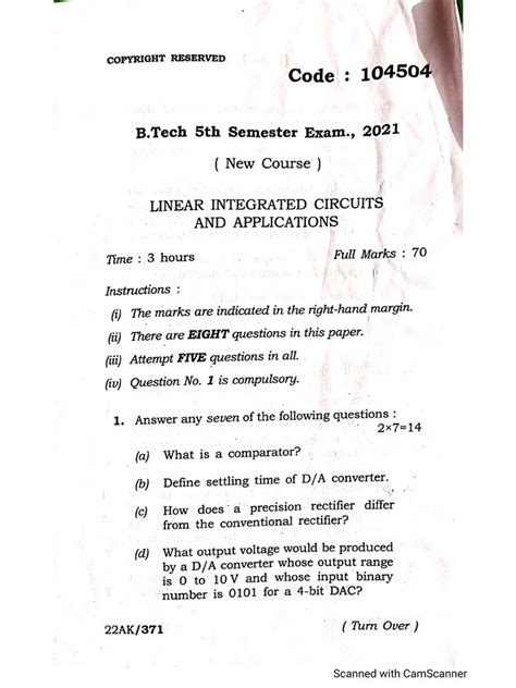 Linear Integrated Circuit And Application Pdf