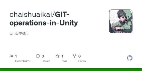 Github Chaishuaikaigit Operations In Unity Unity中git