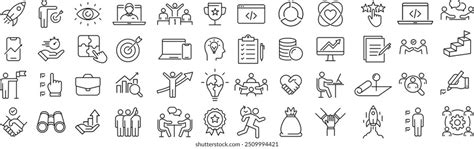 Vector Line Art Icon Set Male Stock Vector Royalty Free Shutterstock