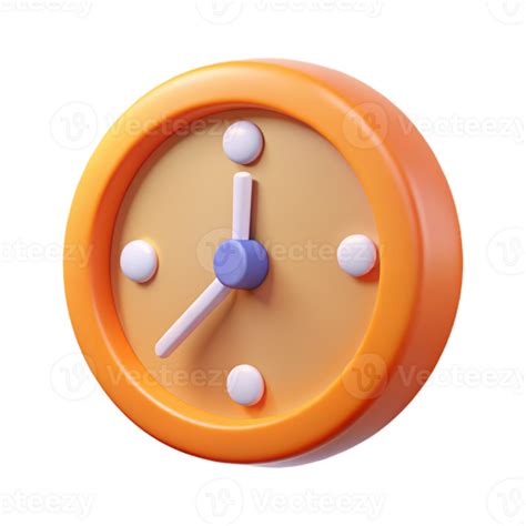 Wonderful Inspired Clock Crisp Edges Single Weight Stroke Flat Color
