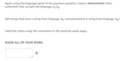 Solved Given The Two Finite State Automata Shown Below