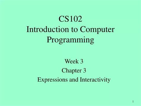 ppt cs102 introduction to computer programming powerpoint presentation id 6263325