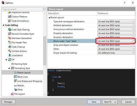 C Resharper Does Wrong Tabbing On Switch Case Stack Overflow