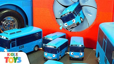 자동차가 상자 괴물과 싸우기 시작해요 장난감 경찰차 구급차 자동차 중장비 포크레인 덤프트럭 레미콘 꼬마버스 타요 몬스터 폴리스 키글 토이 Kigle Toys