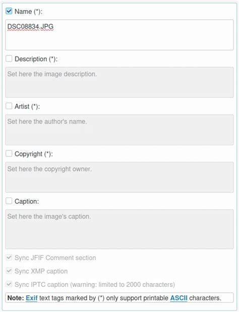 Metadata Editor — Digikam Manual 870 Documentation