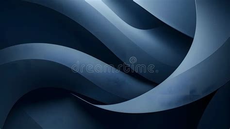 Abstract Dark Blue Wave Patterns Smooth Curved Lines And Elegant Flowing Design Concept Texture