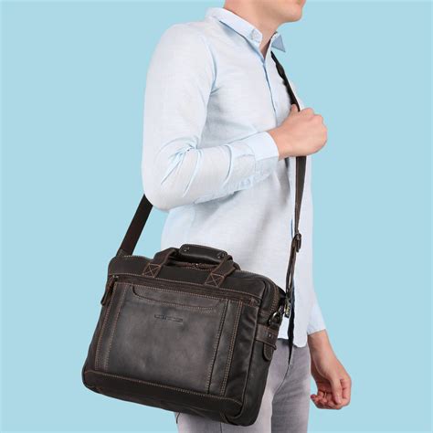 Seattle Briefcase 14 Chestnut Bag Full Grain Oil Pull Up Leather