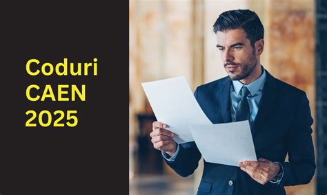 Coduri Caen 2025 Ce Operațiune Trebuie Să Facă Firmele La Onrc