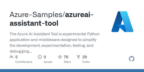 Github Azure Samplesazureai Assistant Tool The Azure Ai Assistant Tool Is Experimental