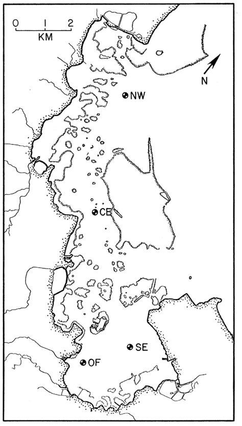 Sites Of Water Composition Sampling Phytoplankton Sampling