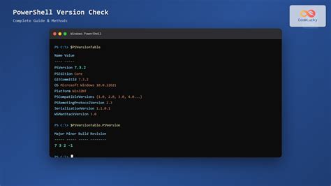 how to check installed powershell version complete guide with examples codelucky