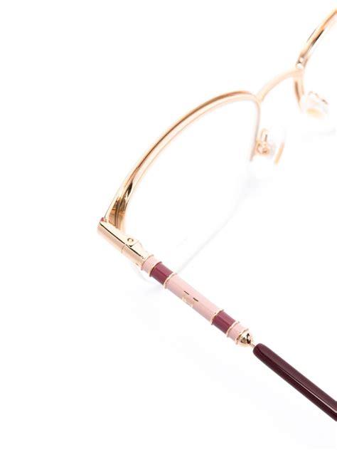Carolina Herrera Semi Rimless Cat Eye Glasses Farfetch