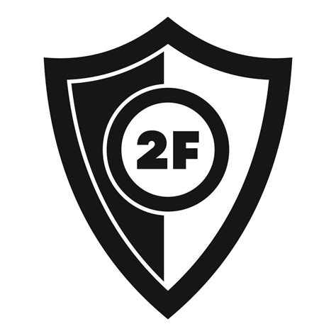 Shield With 2f Authentication Symbol Providing Mobile Security 49555264