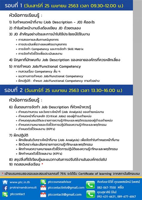 เทคนิคการเขียนใบกำหนดหน้าที่งาน Job Description สำหรับหัวหน้างาน