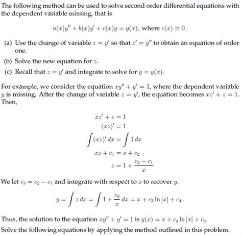 Differential Equation Problems Solved Pdf A New Algorithm For Solving