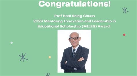 Nus Physiology On Linkedin We Are Delighted That Prof Hooi Shing