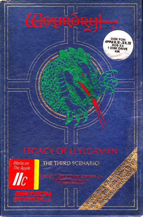 Wizardry Iii Legacy Of Llylgamyn Retro Games Trove