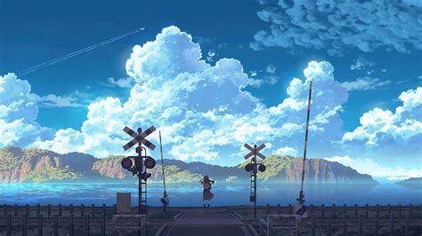 2560x1440 Anime Girl Train Station 1440p Resolution Hd 4k Wallpapers