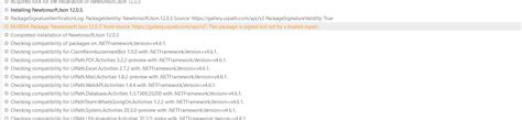 Newtonsoftjson Latest Package Getting Auto Installed And Giving Error