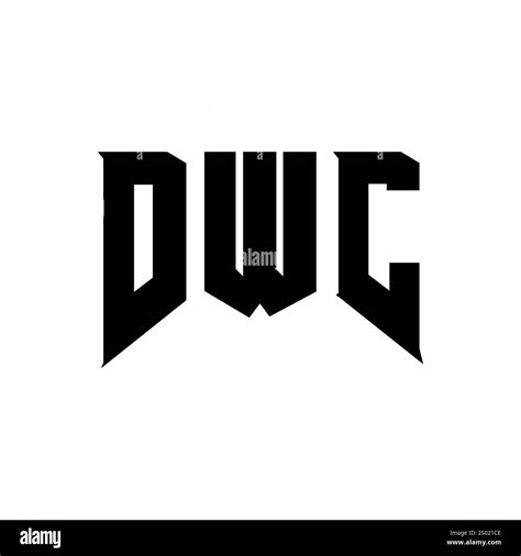Dwc Letter Logo Design For Technology Company Dwc Logo Design Black And White Color Combination