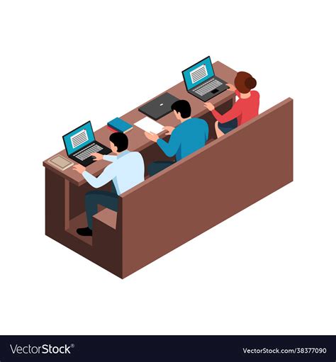 Isometric Lecture Hall Royalty Free Vector Image