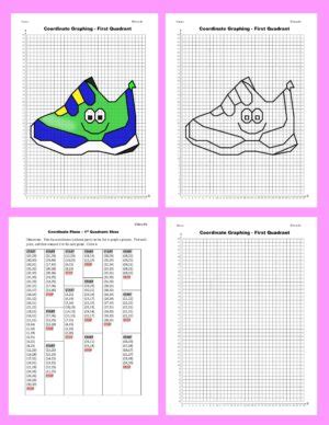 Back To School Coordinate Plane Graphing Picture Go To School By Walking Made By Teachers