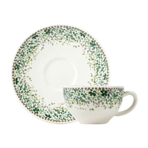 Gien Songe Collection Coffeetea Cupssaucers S2 Dinnerware